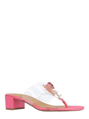 J. Reneé Flami Slide Sandal - Clear/ Pink