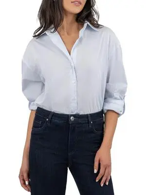 Kut From The Kloth KUT From The Kloth Kaiya Boyfriend Shirt Light Blue