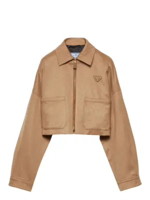 PRADA Prada Camel-Hair Blouson Jacket