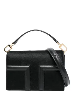 TOTÊME Mini T-flap Tote Bag - Black