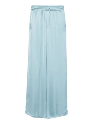 Herno Satin Palazzo Pants - Blue