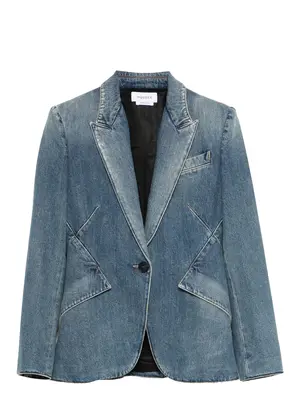 Alexander McQueen Denim Blazer - Blue