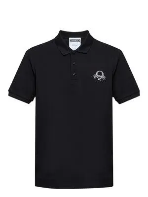 Moschino Cotton Polo Shirt - Black