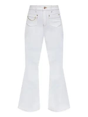 GANNI Flared Jeans - White