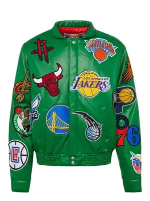 JEFF HAMILTON Nba Collage Jacket - Green