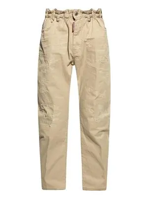 Dsquared2 Cotton Loose-fit Trousers - Neutrals
