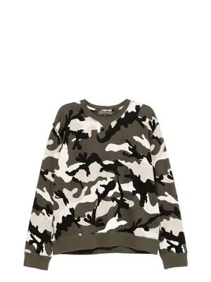 Valentino Garavani Camouflage-pattern Sweatshirt - Brown