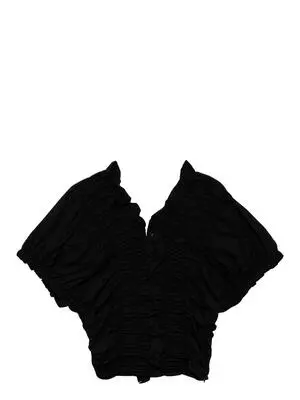 LEE MATHEWS V-neck Top - Black