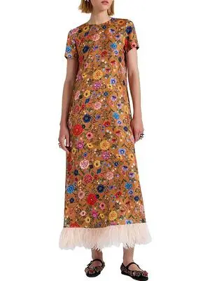 La DoubleJ La Doublej Swing Dress Botticelli Rust