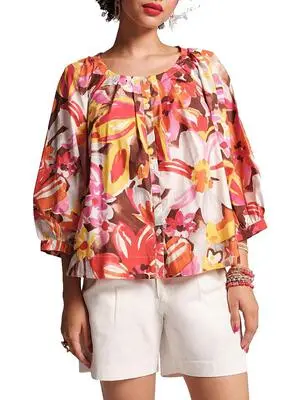 FRANCES VALENTINE Zoe Top Pink/multi