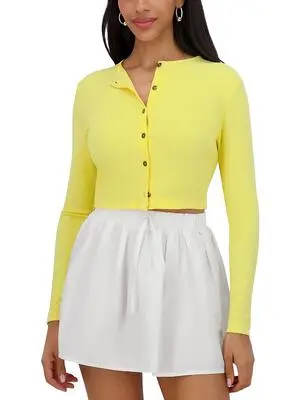 POINT Classic Cardigan Lemon