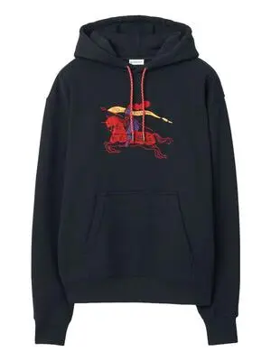 Burberry Ekd Cotton Hoodie - Navy
