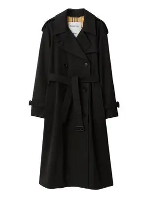 Burberry Castleford Long Trench Coat - Black