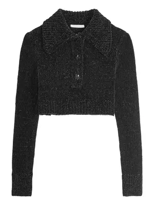 Cecilie Bahnsen Cropped Jumper - Black