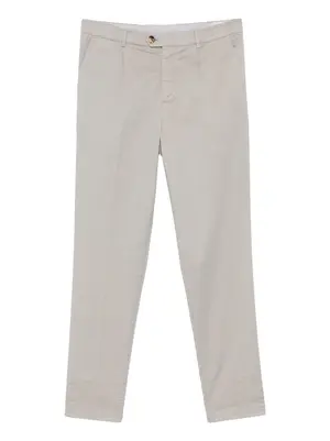 Brunello Cucinelli Pleated Tapered Trousers - Grey
