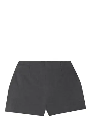 Faithfull The Brand Noto Woven High-rise Shorts - Gray