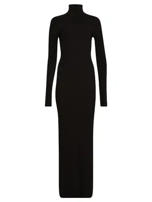 Eterne Turtleneck Maxi Dress - Black