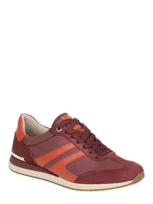 Naturalizer Lorena Lace Up Sneakers - Cranberry Red/rustic Clay