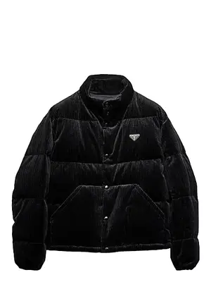 Prada Corduroy Jacket - Black