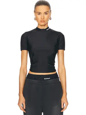 Alexander Wang Short Sleeve Top - Black