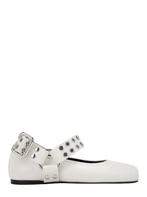 Alaïa Ballet Flat - Blanc Casse