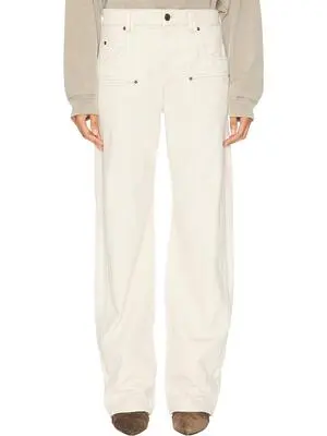 Isabel Marant Étoile Beryl Straight Leg Jeans - Ecru