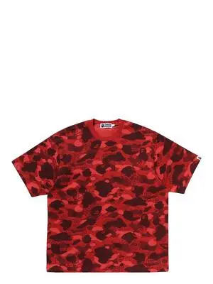 A BATHING APE X Clot Camo T-shirt - Red