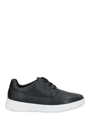 Fitflop Low-top Leather Sneakers - Black