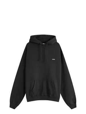 Joah Brown Oversized Pullover Hoodie - Black