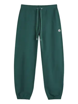 Moncler Emerized Fleece Sweat Bottoms - Green