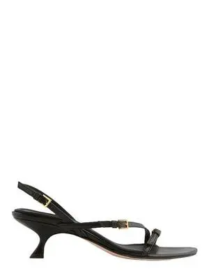 NEIL J. RODGERS Janel Slingback Sandal - Black Nappa
