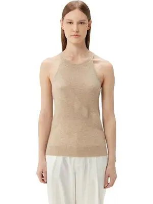 GOBI MONGOLIAN CASHMERE Cashmere Knit Top - Warm Grey