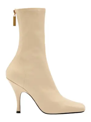 KHAITE Eva 100 Leather Mid-Calf Boots