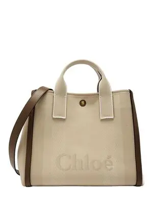 Chloé Carry Canvas Tote - Beige