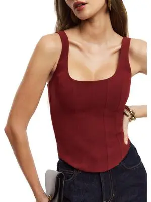 REFORMATION Seren Top - Red