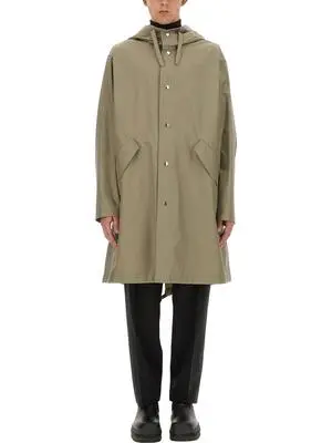 JIL SANDER Parka With Logo - Green