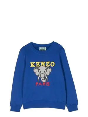 Kenzo Elephant Crewneck Sweatshirt - Blue