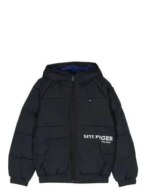 Tommy Hilfiger Padded Logo Jacket - Blue