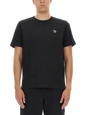 Paul Smith Zebra Logo T Shirt - Black