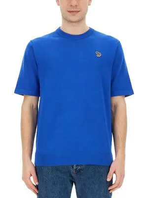 Paul Smith Zebra' T Shirt - Blue