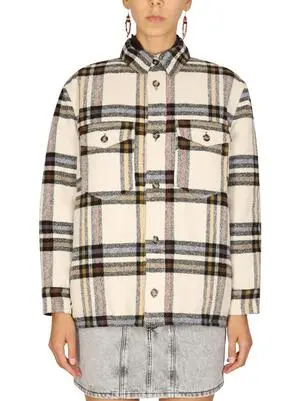 MARANT ETOILE Jacket With Classic Collar - Powder