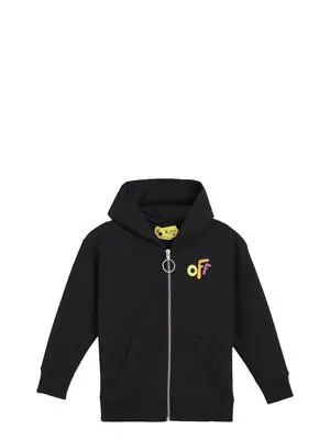 Off-White Hooded Sweatshirt - Black