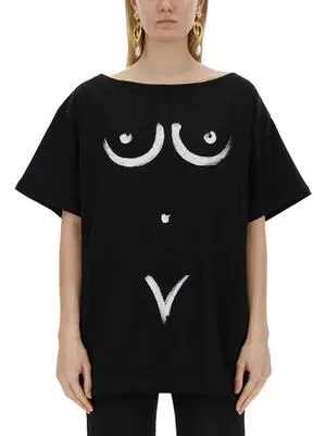 Moschino Interlock Body Print T-shirt - Black
