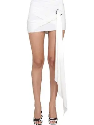 Attico Fran Mini Skirt - White