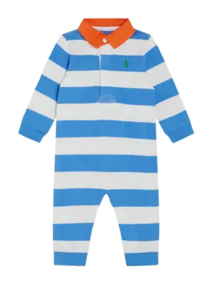 Polo Ralph Lauren Rugby Striped Coverall - Blue