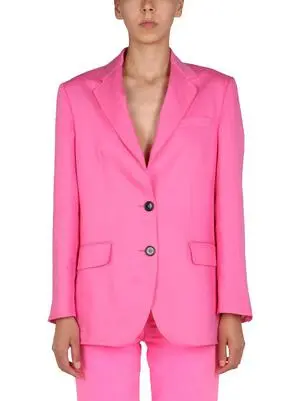 MSGM Single-breasted Jacket - Fuchsia