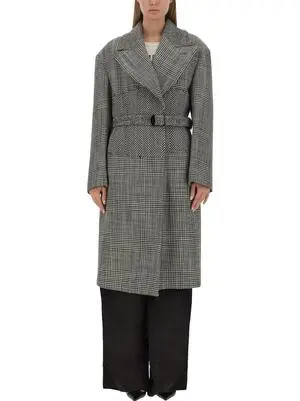 TOM FORD Wool Patchwork Overcoat - Multicolour