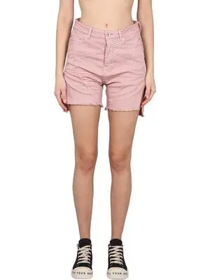 Rick Owens Denim Shorts - Pink