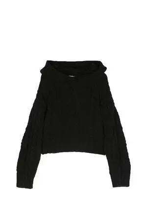 MSGM Hooded Sweater - Black