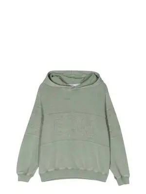Gcds Hooded Cotton Sweatshirt - Green